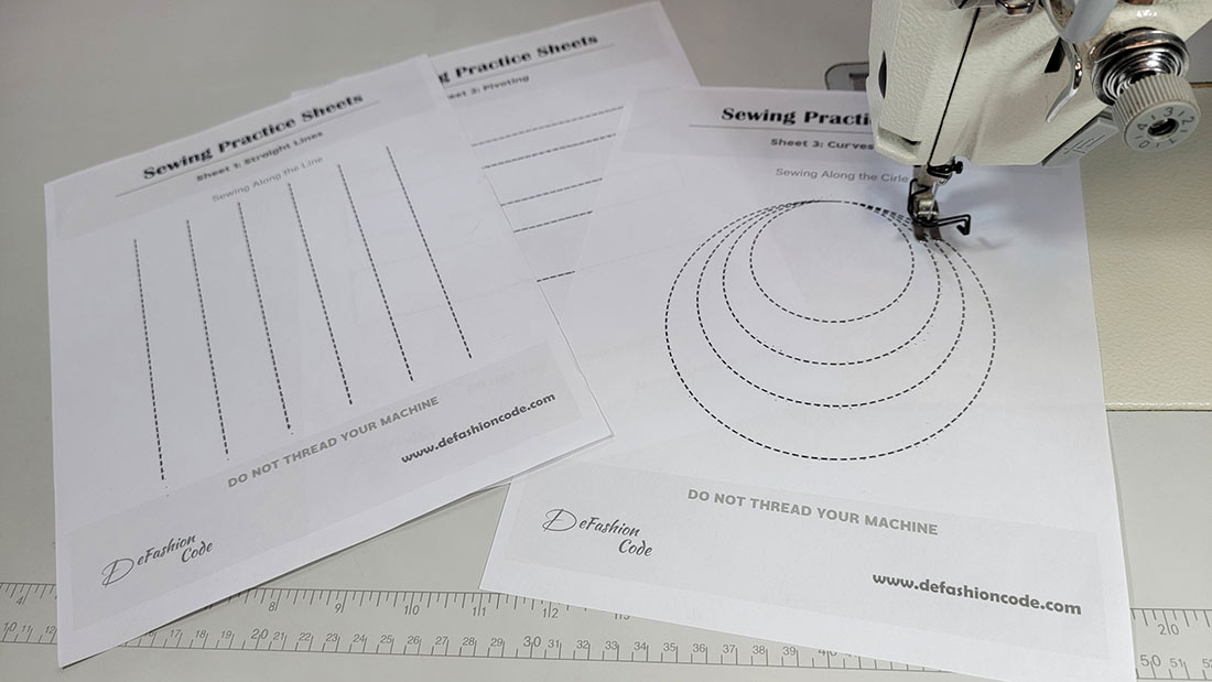 How to Use Sewing Practice Sheets to Improve Your Skills – Defashion Code
